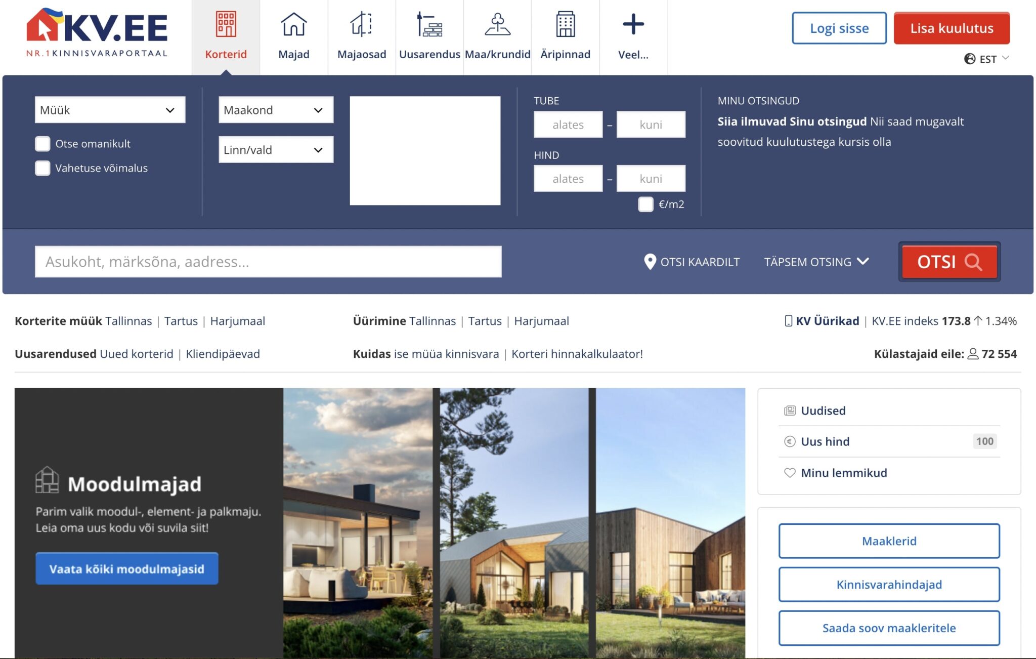 Eesti kinnisvaraportaalid - GoHaus Kinnisvara